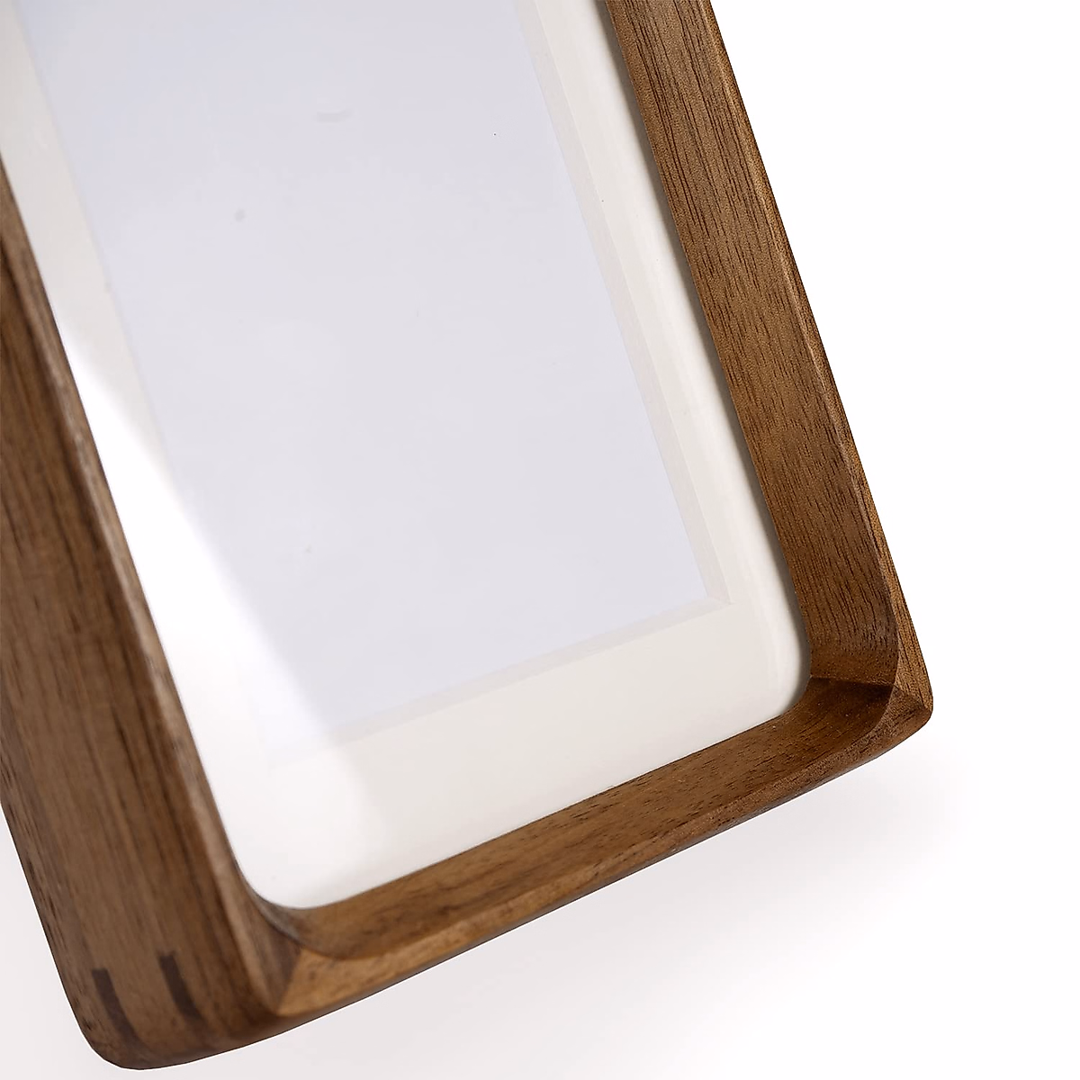 Hans Picture Frame,Made of Solid Wood Photo Frame for Wall Mounting or Tabletop Diaplay(Walnut,4"x6" matted to 3"x5")