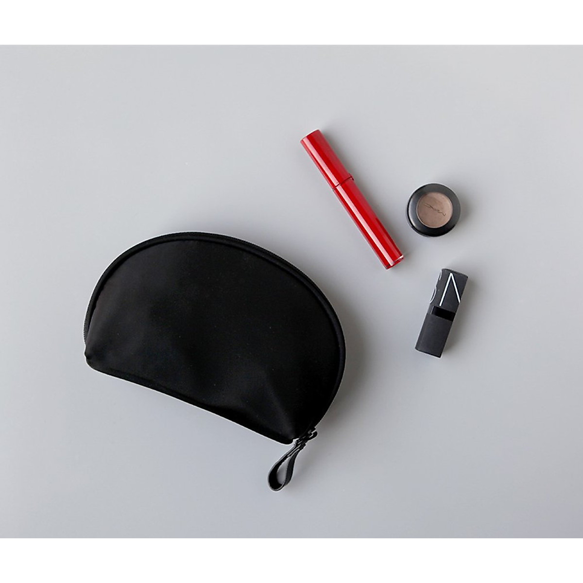 Mossio Cosmetic Bag, Lightweight Tote Bag Carry Case Travel Storage Black