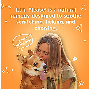 First Impressions Itch, Please! Dog Allergy Chews - Dog Allergy Relief - Stop Licking, Scratching and Chewing - Apple Cider Vinegar, Probiotics, Turmeric - Allergy Relief for Dogs Itching - 120 ct