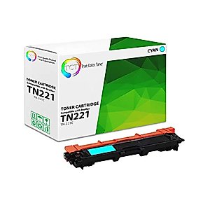 TCT Premium Compatible Toner Cartridge Replacement for Brother TN-221 TN221C Cyan Works with Brother HL-3140 3150 3152 3170, MFC-9130 9140 9330 9340, DCP-9020 Printers (1,400 Pages)