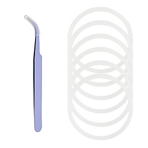 6pcs Silicone Gasket Replacement for Hydro Flask Wide Mouth Flip Lid Bottles, 2 Inch Replacement O Ring for 12/16/24/32/40oz Lid, with Tweezers