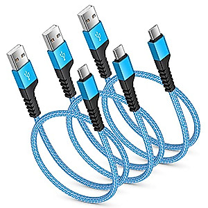 Short Android Charger Cable for Google Pixel 6 Pro/6a/6 7 Pro/5/5a 4/4a/4xl 3/3a/3xl 2/2xl XL,3Pack USB Type C Cable 3ft Fast Charging Cord for Samsung Galaxy Z Fold 4 S23 S22 A13 A53 Note20 S21 S20