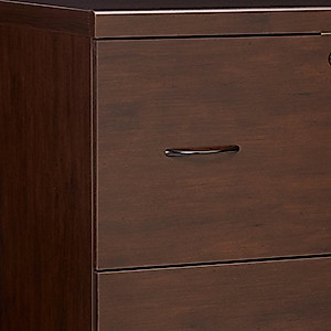 Z-Line Designs 2-Drawer Lateral File Espresso Cabinet with Black Accents