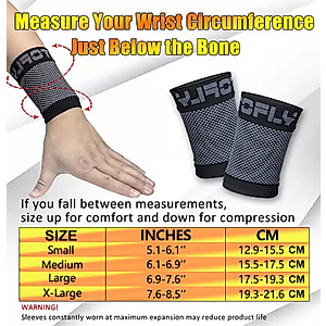 AMZAM Compression Wrist Sleeve - Medical Wrist Support for Men &Women-Improve Circulation and Recovery, Help Relieve Sore Muscles