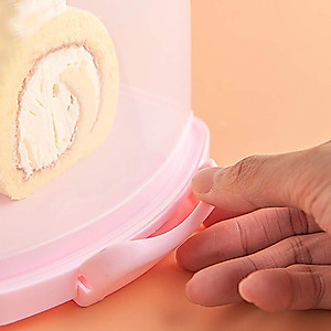 Portable Plastic Rectangular Loaf Bread Box with Clear Lid 13inch Translucent Cake Container Keeper for Storing and Transporting Loaf Cakes,Banana Bread,Pumpkin Bread (White, 1 Pack)