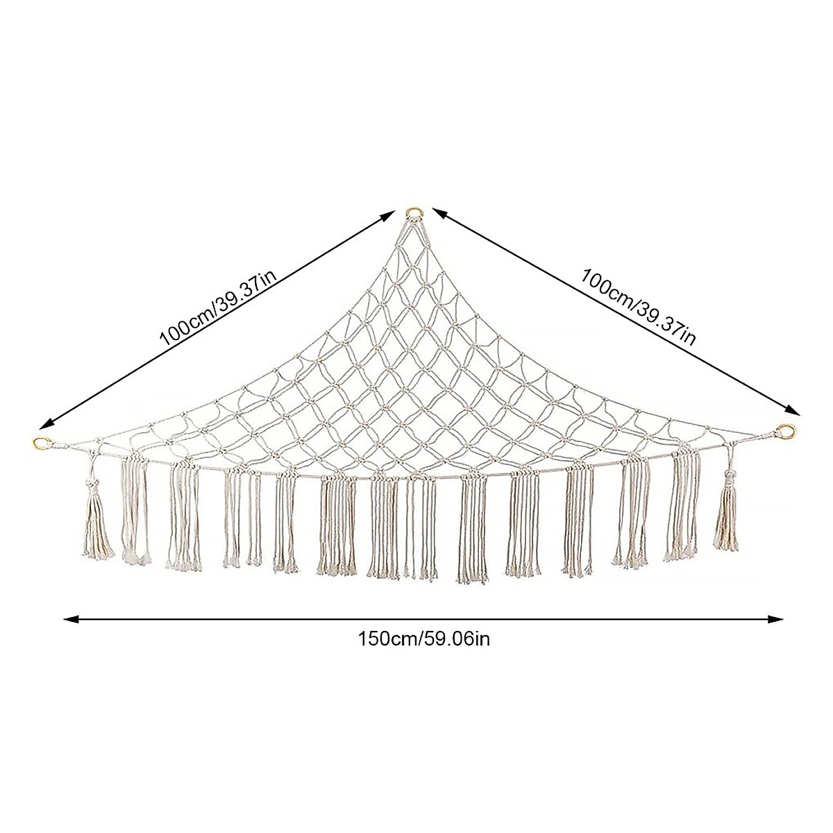 Exercise Ball Holder, Yoga Ball Pump Yoga Ball Rack Corner Hanging Storage Net for Yoga Studio and Gym Exercise Ball Holder Hammock Accessories (White)