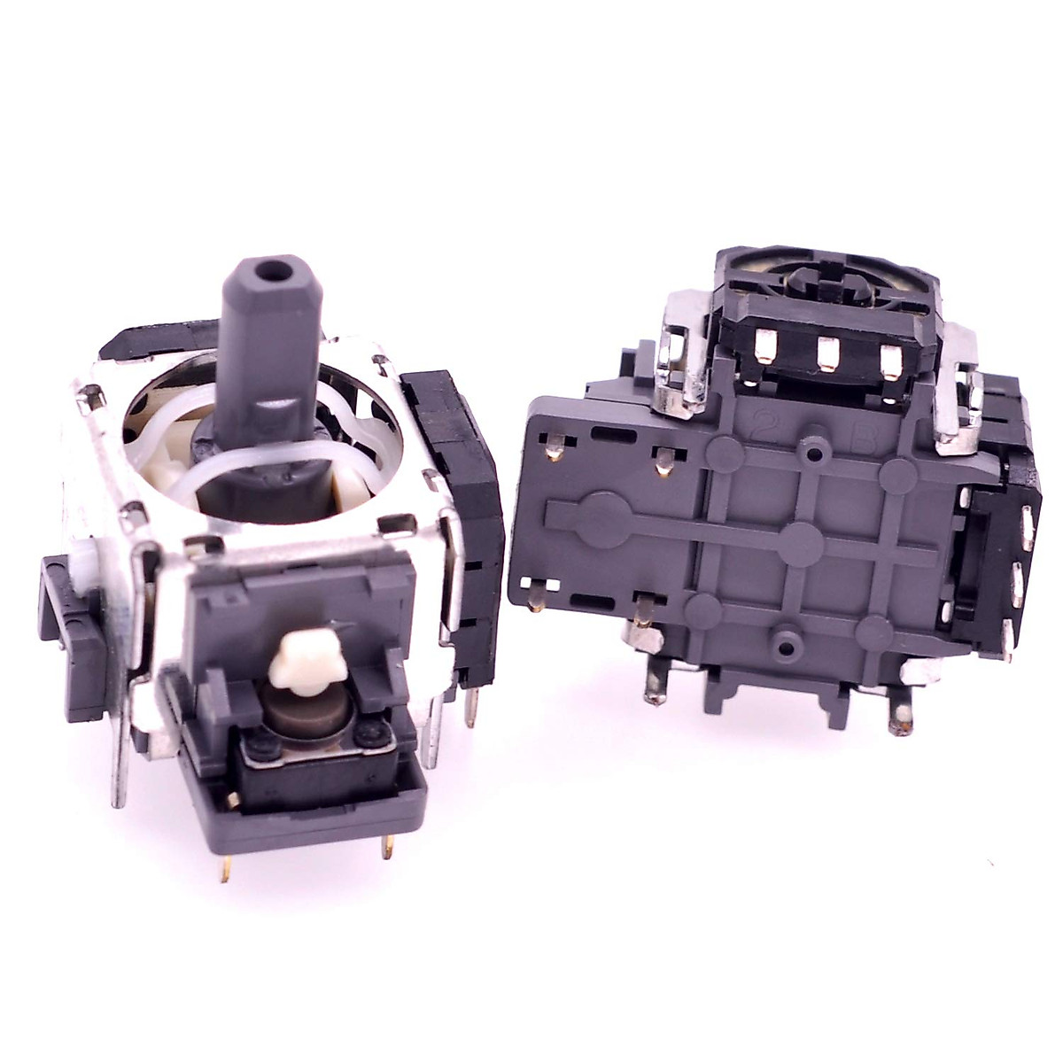 Deal4GO 2 Pack Original 3D Analog Stick Joystick Module Thumbstick Replacement for PS4 DualShock 4 Controller Grey