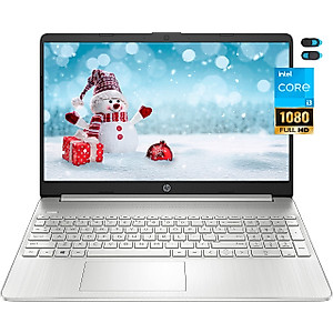 HP 2022 15 Laptop, 15.6" Full HD 1080P Business Laptop, 11th Gen Intel Dual-Core i3-1115G4 Processor, 8GB RAM, 256GB SSD Storage, Windows 10 S, Lightweight Design, YSC Accesory (Natural Silver)