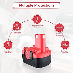 VANON 2Pack 14.4V 3.6Ah BAT140 Ni-MH for Bosch 14.4V Battery BAT038 BAT040 BAT041 BAT159 Compatible with Bosch 14.4V Cordless Power Tools