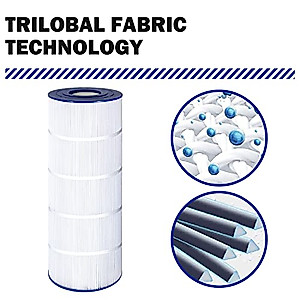 Wowreed Pool Filter Compatible with C1200,cx1200re,PA120, C-8412, FC-1293,Clearwater II 125, Pro Clean 125, 120 sq.ft,1 Pack