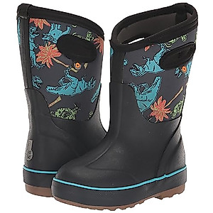 BOGS Classic II Snow Boot, Black Multi, 2 US Unisex Big Kid