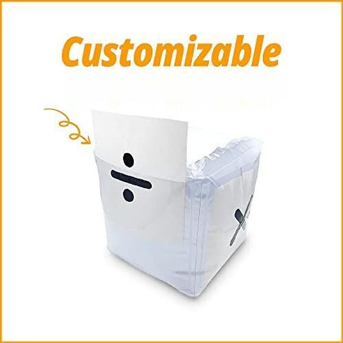 i-Scream Customizable Dice - Giant Dice, 10 Inch Inflatable Dice Jumbo, Easy Storage, Large Pocket, PVC Material, Great for Games, School PE/Classroom Activities, Church Events and Kid's Parties,1pc