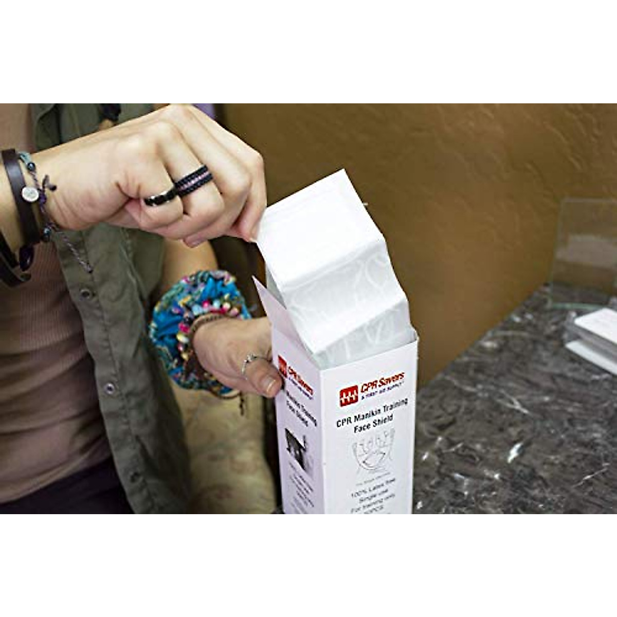 CPR Savers and First Aid Supply CPR Training Face Shields for Easy Sanitation on Manikins (1)