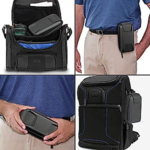 USA Gear Audio Glasses Case - Hard Glasses Case with Top Loading Design, Belt Loop, and Carabiner Compatible with Bose Alto Audio Sunglasses, Bose Rondo Bluetooth Glasses, and More Smart Glasses