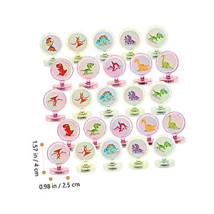 jojofuny 60 pcs Dinosaur Shape Plastic Treat Cartoon Kindergarten Rewards Color Stampsrandom Favors Kids Stamps Lovely Children's Birthday Classroom Stuffersrandom Stuffers Stocking