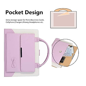 Albc Cute Case for iPad Mini 5 2019 / 5th Generation Mini / iPad Mini 4 / 3 / 2 / 1 - Smart Slim Handbag Leather Stand Cover with Auto Wake/Sleep Feature,Pink