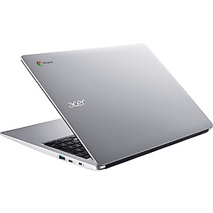 acer Chromebook 315 15.6 HD Laptop | Intel Celeron N4020 with 4GB LPDDR4 | 4GB RAM | 64GB SSD | Intel UHD Graphics 600 | Chrome OS | Bundle with 64GB USB Flash Drive, Silver