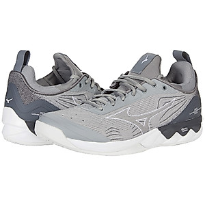 Mizuno 2 Wave Luminous Women's Volleyball Shoe 8 (0800), Grey, 8