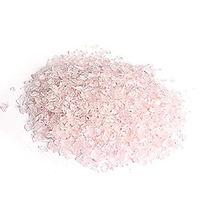 Alan Stone High Luster Reflective Fire Glass Gravel,Fire Gems,Fire Drops,Fire Glass Pebbles Stones Beads Chips for Fire Pit Fish Tank Aquarium Garden,3-6mm 435g/0.95lb (Pink)