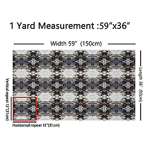 Erosebridal Marble Fabric by The Yard, Black Golden Pastel Upholstery Fabric, Marble Abstract Art Design Girls Decorative Fabric Bronzing Decor, Waterproof Indoor Outdoor Fabric 1 Yard