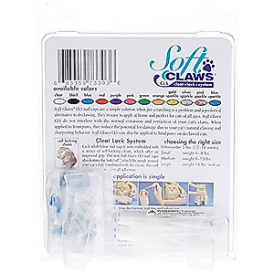 Soft Claws for Cats - CLS (Cleat Lock System), Size Medium, Color Blue