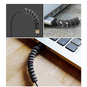 Lead Trend CP-0104 CP-0104 Twist Cable Protection Cover, Black, Set of 4