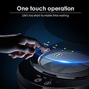 TRUSTECH Ice Makers Countertop, 9 Cubes Ready in 6 Mins, 26lbs in 24Hrs, Self-Cleaning Ice Machine with Ice Scoop and Basket, 2 Sizes of Bullet Ice for Home Kitchen Office Bar Party