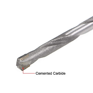 uxcell Cemented Carbide Twist Drill Bits 3.2mm Metal Drill Cutter for Stainless Steel Copper Aluminum Zinc Alloy Iron 2 Pcs
