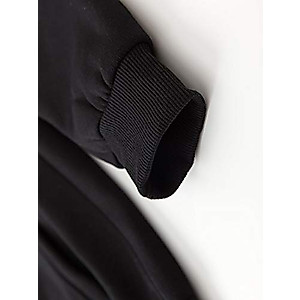 Floerns Women's Drawstring Hoodie Long Sleeve Heart Print Pullovers Sweatshirt Black S