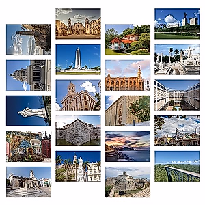 Dear Mapper Cuba City Landscape Postcards Pack 20pc/Set Postcards From Around The World Greeting Cards for Business World Travel Postcard for Mailing Decor Gift