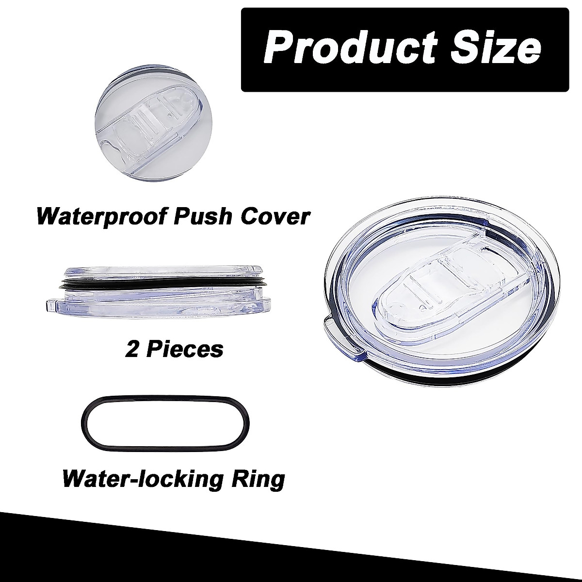 40 oz Tumbler Lids for Reduce, 40 oz Replacement Lids Compatible for Reduce 30 oz,40 oz Cold1 Tumbler with Handle,BPA Free Cup Lids 2Pcs