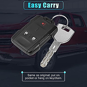 X AUTOHAUX 2pcs 3 Button Keyless Entry Remote Control Replacement Key Fob Proximity Smart Fob M3N32337100 for Chevrolet Silverado Colorado 14-17 315MHz