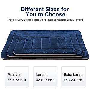 Hero Dog Extra Large Dog Bed Crate Pad Mat Soft Kennel Pads 48 in Non Slip Washable Dog Mattress Pet Beds Cushion for Pets Sleeping Mats