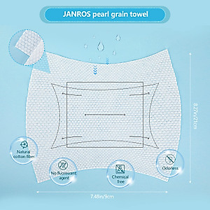 Dry Wipes For Baby,Wet Use Water Wipes,Suitable As Diaper Wipes,JANROS Clean Face Towels Disposable,Upgraded Thickened Disposable Washcloths For Adults,Hypoallergenic Makeup Remover Wipes-3 Packs