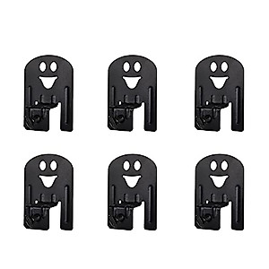NEW JETO Non Slip Mattress Gaskets - Sturdy Durable Adjustable Anti-Slip Baffle Cartoon Mattress Holder Black Metal Pad Gripper Easy to Install Suitable for Most Bed Frames 6 Pcs