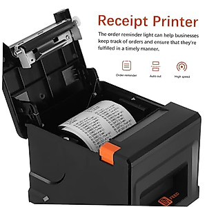 Gatuida Abs Thermal Printer Thermal Receipt Printer Black Thermal Pos Printer Receipt Printer