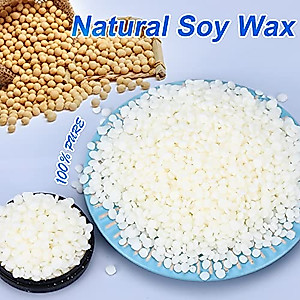 SAEUYVB Candle Making Kit,Candle Making Kit for Adults,Candle Making Kit with Hot Plate,Full Set Candle Making Supplies - DIY Starter Full Set Soy Candle Making Kit - Perfect as Home Decorations