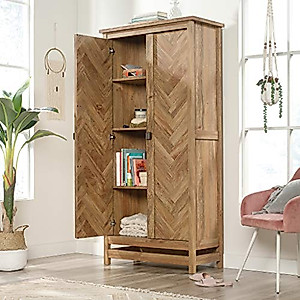 Sauder Cannery Bridge Storage Cabinet, Sindoori Mango finish