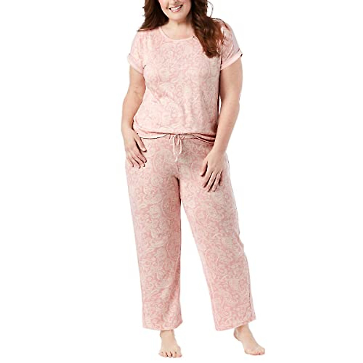 Lucky Brand Ladies' 4-Piece Pajama Set XS Size (Mini Denim Floral)