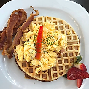 Hungry Jack Complete Belgian Waffle Mix (Pack of 3) with By The Cup Butter Spreader