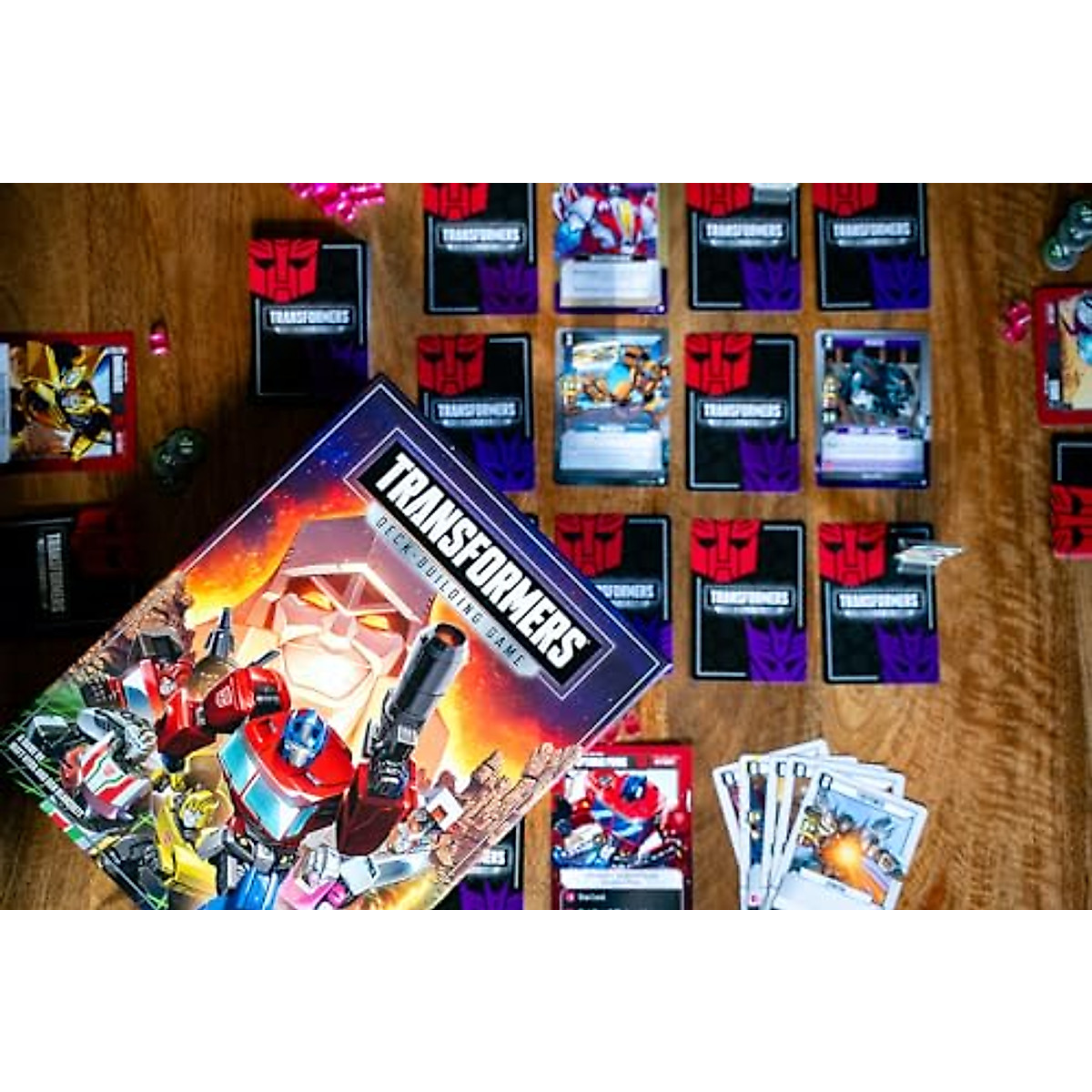 Renegade Game Studios Transformers Deck-Building Game 1-5 players ages 13+ to enjoy in 45-90 min. Play competitively or as a solo/cooperative game