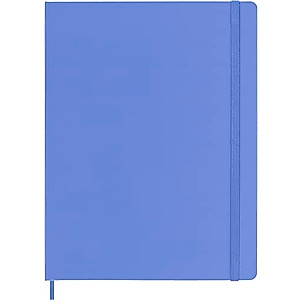 Moleskine Classic Notebook, Hard Cover, XL (7.5" x 9.5") Ruled/Lined, Hydrangea Blue, 192 Pages