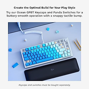 Glorious Modular Mechanical Gaming Keyboard Barebones/Pre Built/Black and White (Barebones (White))