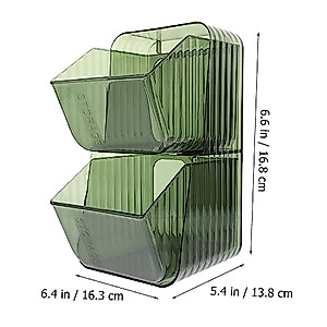 CIMAXIC Storage Box Tea Bags Storage Holder Teabag Shelf Tea Bag Holder Office Storage Shelves Holder Desk Top Organizer Shelf Tea Bag Rack Wall Tea Bag Container Instant