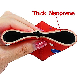 Tifeson 4th of July Decorations Outdoor, Patriotic Party Favors Supplies July 4th Decorations for Outside - 12 PACK USA Patriotic Koozies Insulated Covers Beer Can Cooler Sleeves for Independence Day