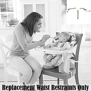 Fisher Price Space Saver High Chair Replacement (DLG99 Gray Space Saver Straps)