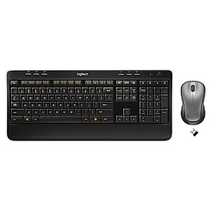 Logitech MK520 Wireless Keyboard and Mouse Combo — Keyboard and Mouse, Long Battery Life, Secure 2.4GHz Connectivity