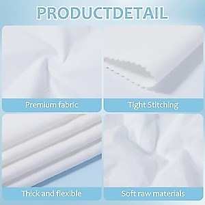 10Pcs Embroidery Fabric Squares 9.84 x 9.84Inch Cream Cotton Fabric Pre-Cut Natural Embroidery Cloth Embroidery Cross Stitch Fabric Squares Classic Aida Cloth Embroidered Fabric for Embroidery Garment