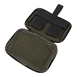 PETAC GEAR Tactical Medical Pouch Compact Admin Belt Pouch EMT First Aid Pouch IFAK Utility Pouch Trauma Kit Organizer Tourniquet Holder (RG)