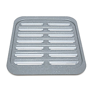 EaZy MealZ Air Fry Crisping Basket & Tray Set, Air Fry Crisper Basket, Tray & Baking Pan, Roasting Sheet, Utensil Safe, Non-Stick, Healthy Cooking